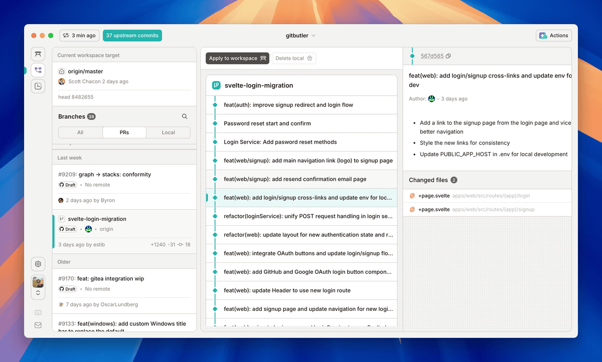 Branches Page | GitButler Docs