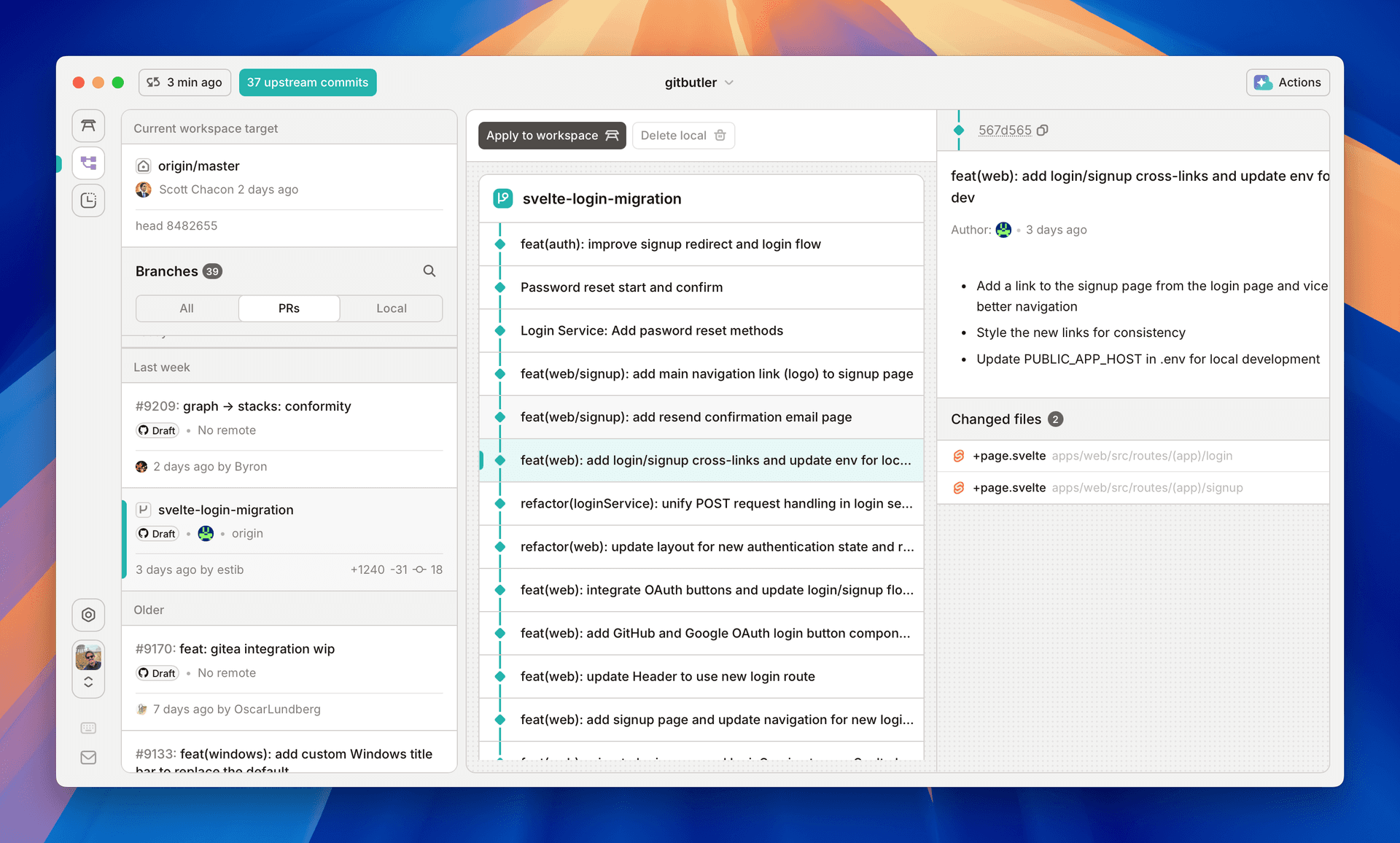 Branches Page | GitButler Docs