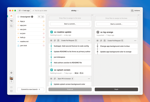 Stacked Branches | GitButler Docs